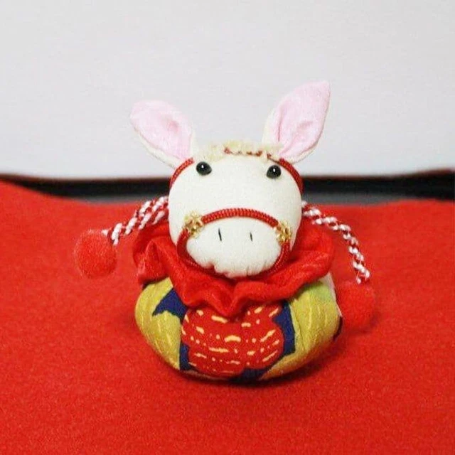 GOOD LUCK ZODIAC Beanbag Horse Mini 2026 Zodiac Beanbag Horse Crepe ...