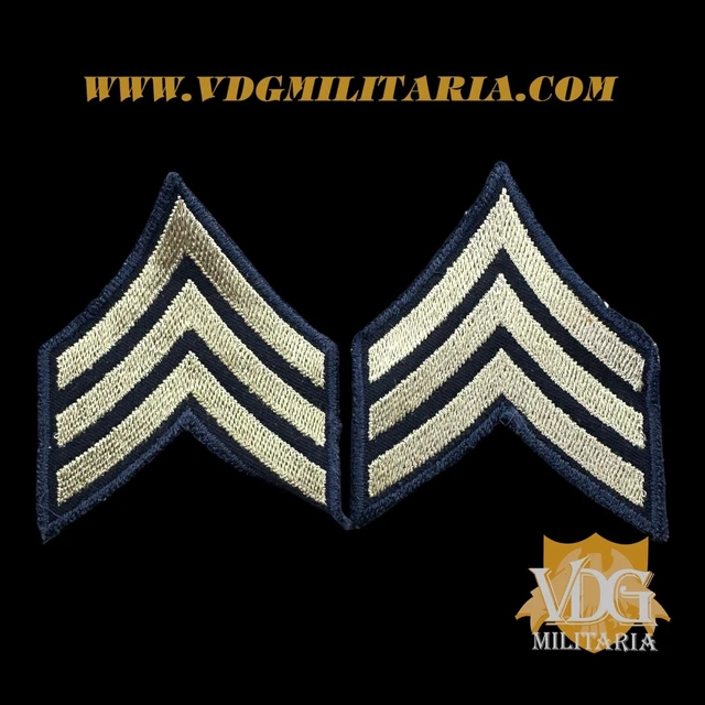 WW2 WWII US Army Sergeant SGT Rank Insignia Chevron Set Patches #Y281 £ ...
