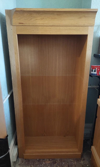 TALL HANDMADE OAK fronted cabinet with oak veneer carcass £16.32 ...