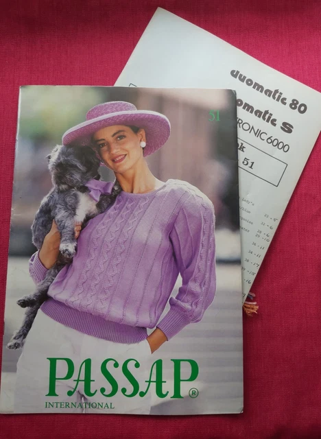 PASSAP/PFAFF MODEL BOOKLET Number 51 For Duomatic And E6000 £20.00 ...