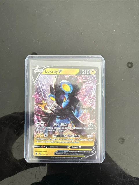 CARTE POKÉMON LUXRAY V 050/189 Epée & Bouclier Astres Radieux Français ...