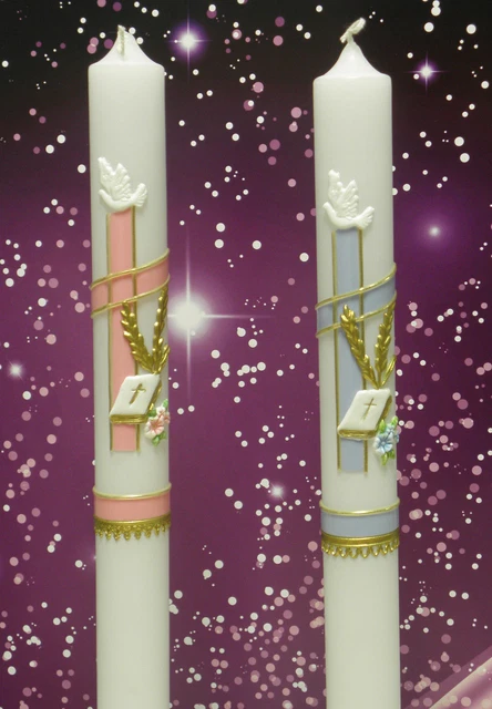 COMMUNION COMMUNION CANDLE baptism baptism candle K11-G-BR inscription ...