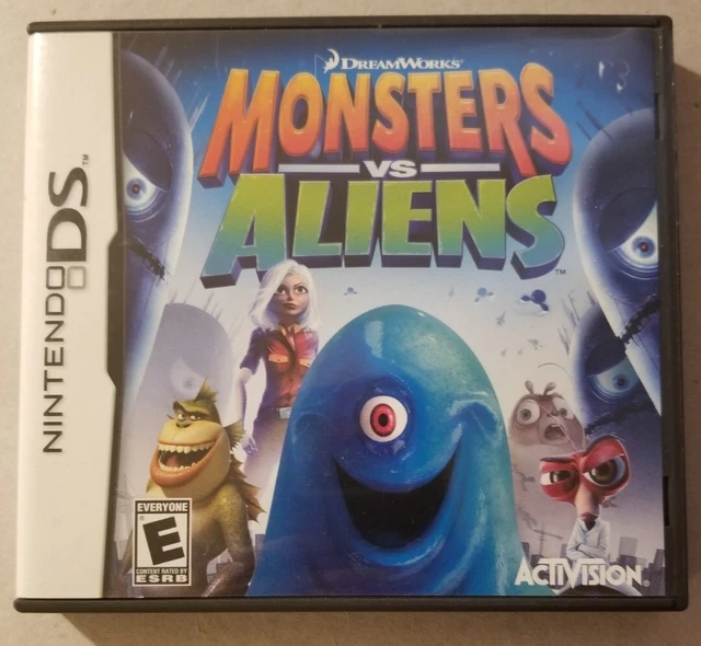 DREAMWORKS MONSTERS VS. Aliens (Nintendo DS, 2009) w/ box book cover ...