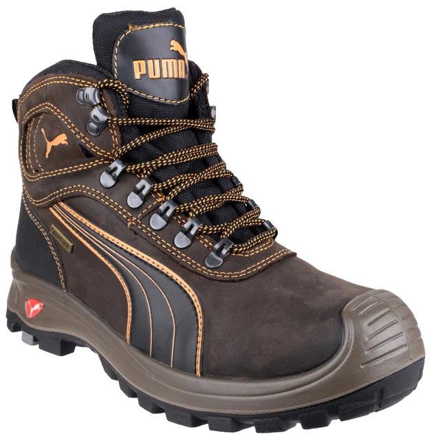 PUMA SIERRA NEVADA Mid Safety Work Boots 630220 Brown S3 Sizes 6-13 ...