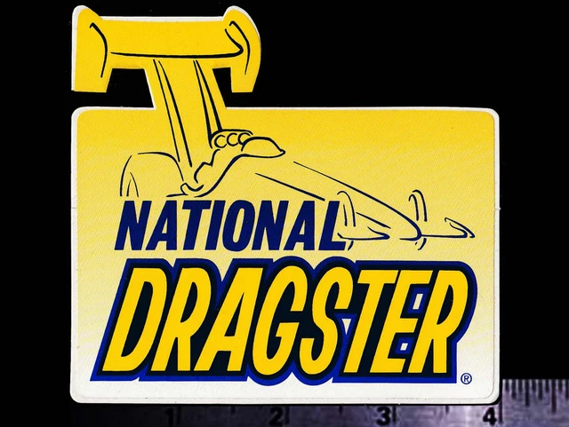 NHRA NATIONAL DRAGSTER Drag Racing News - Original Vintage Racing Decal ...