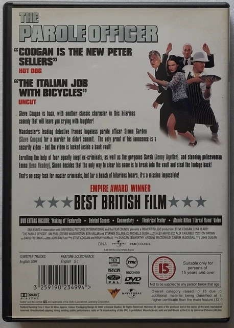 THE PAROLE OFFICER - Steve Coogan, Lena Headey - Reg 2 Pal Dvd EUR 5,01 ...