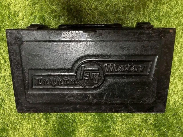 TOYOTA MOTOR VINTAGE Tool Box TEQ Storage Retro Old Logo JAPAN £94.86 ...
