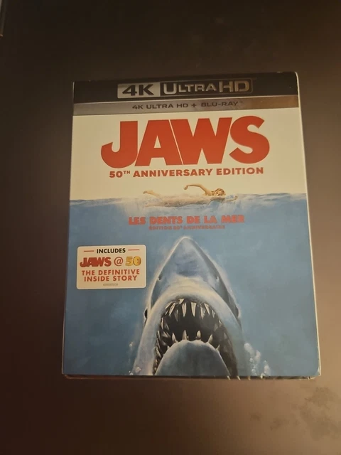 JAWS - 50TH Anniversary Edition 4K Ultra HD + Blu-Ray + Digital $24.99 - PicClick CA