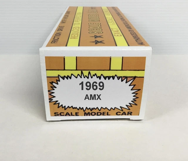 NEW 1969 AMC AMX Friction Promo Model REPLICA BOX ONLY..NO CAR $27.99 ...