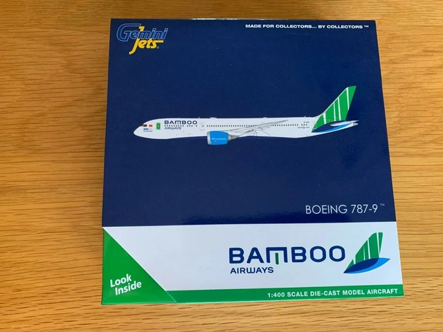 BAMBOO VIETNAM BOEING 787-9 Dreamliner Diecast Model 1:400 Gemini Jet ...