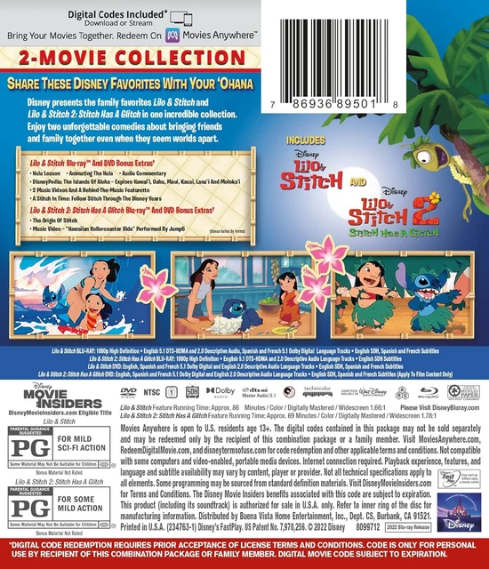 LILO & STITCH / Lilo & Stitch 2: Stitch Has a Glitch: 2-Movie Collecti ...