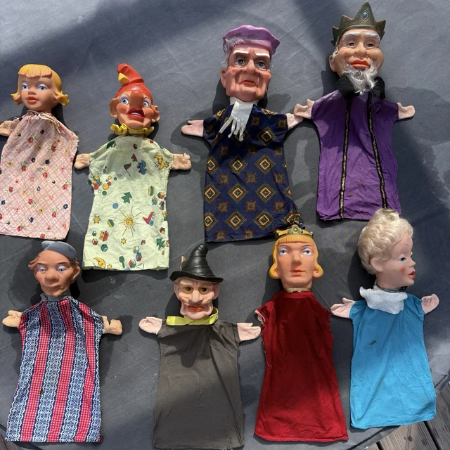 VINTAGE 1970S MR. Rogers Neighborhood Hand Puppet Set Of 8 Puppets ...