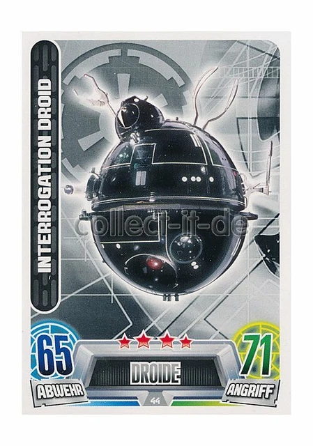 FORCE ATTAX MOVIE Cards 2 44 - INTERROGATION DROID - Droide - Imperium ...