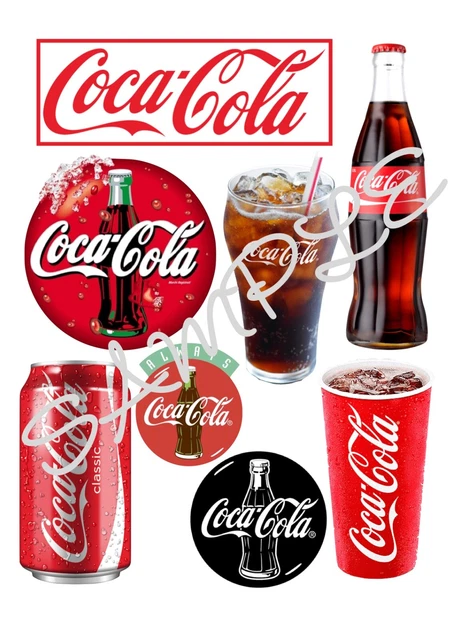 COCA COLA THEMED Edible Icing Sheet A4 Cake Toppers £5.50 - PicClick UK