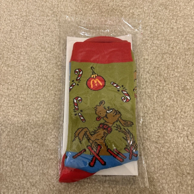 MCDONALDS CANADA 2025 The Grinch Christmas Mismatch Socks Green Blue ...