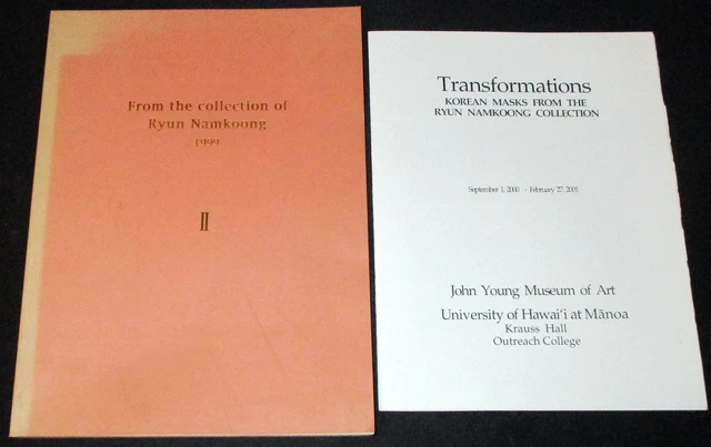 TRANSFORMATIONS KOREAN MASKS FROM THE RYUN NAMKOONG COLLECTION 1999 Exhibition £29.23 - PicClick UK