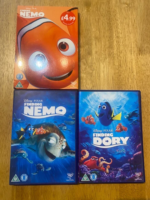 FINDING NEMO & FINDING DORY DISNEY PIXAR DVD's X 2 UNIVERSAL £0.99 ...