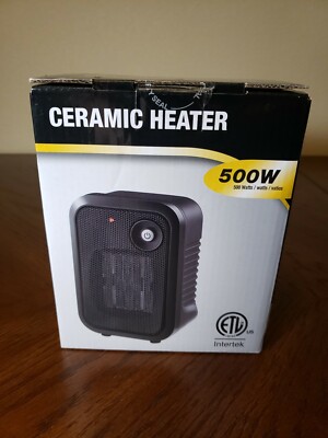 INTERTEK FH250A-B 500W Ceramic Heater 120V 60Hz £19.93 - PicClick UK