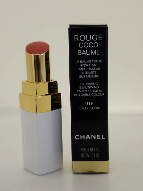 CHANEL ROUGE COCO Baume Hydrating Beautifying Tinted Lip Balm #916 ...