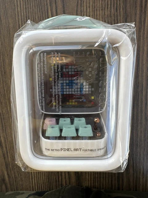 DIVOOM DITOO PRO Retro Pixel Art Bluetooth Speaker 15 Watt White Green ...