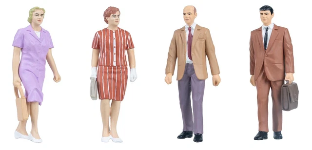 POLA 331504 PASSANTEN 4 Figuren Spur G handbemalt, Neu EUR 21,99 ...