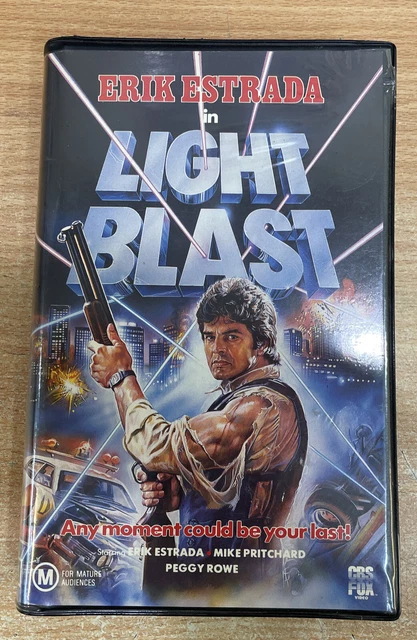 LIGHT BLAST& RARE Ex Rental Vhs Video Erik Estrada Action Cbs Fox Video ...