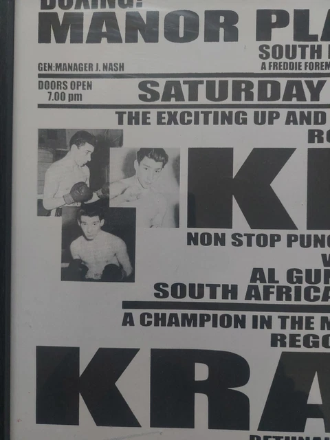 RONNIE AND REGGIE Kray Boxing Poster £15.00 - PicClick UK
