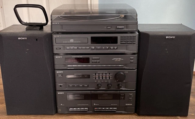 SONY HIFI STEREO System LBT-D105 With CD, Turntable, Amplifer, Tuner ...