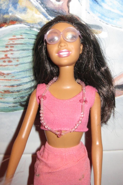 MATTEL AA BLACK BARBIE~NIKKI BEACH DOLL~BEAUTIFUL BRANDI FACE~BendLeg ...