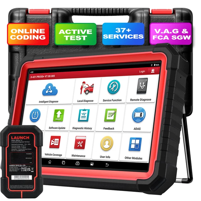 LAUNCH X431 PRO3S+ 5.0 KFZ OBD2 Diagnosegerät 41+Services ECU Coding ...