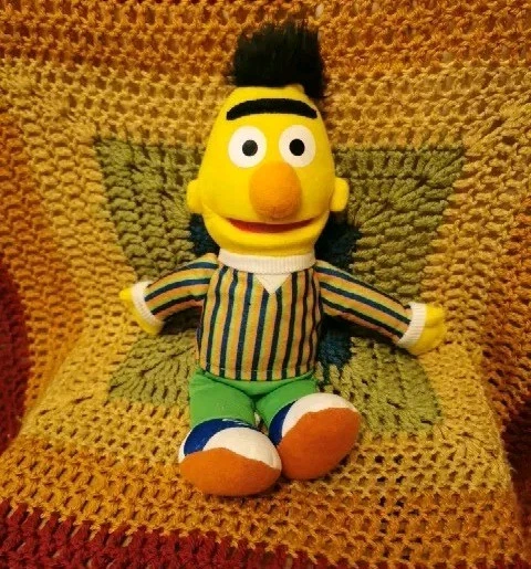 SESAME STREET BERT (from Bert & Ernie) Stuffed Plush Animal 2010 £20.00 ...