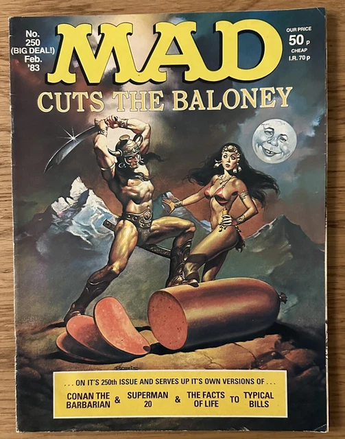 MAD MAGAZINE UK #250 Feb 1983 Conan The Barbarian & Superman £8.52 ...