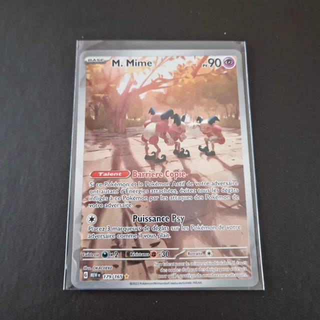 CARTE POKÉMON M. MIME ar 179/165 EV3.5 mew 151 fr EUR 15,00 - PicClick FR