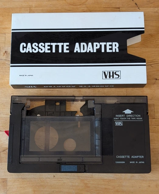 CASSETTE TAPE ADAPTOR Convert VHS-C to VHS & S-VHS Super VHS C-P7U ...