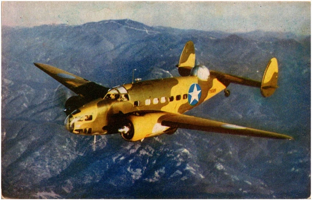 LOCKHEED HUDSON LIGHT Bomber Plane in Flight WW2 Photo 1950s Military ...