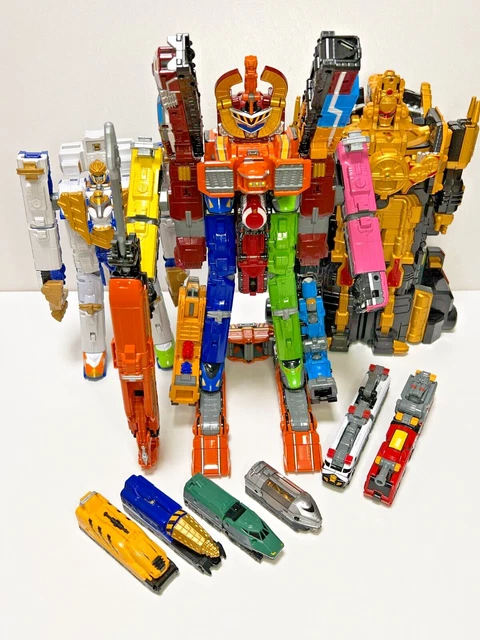 POWER RANGERS RESSHA Sentai ToQger DX All Megazord Complete Set FedEx F ...