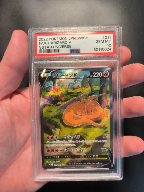 PSA 10 GEM Mint, Pokémon Card SAR Charizard V 211/172, Japanese S12a Vstar... EUR 100,00 ...