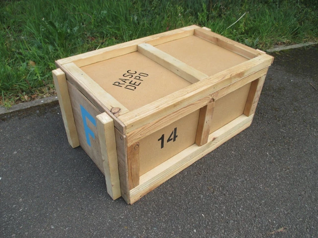 WW2 ARMY RATION Wood Compo Crate Repro Reenactment stamped 1944 Crows ...