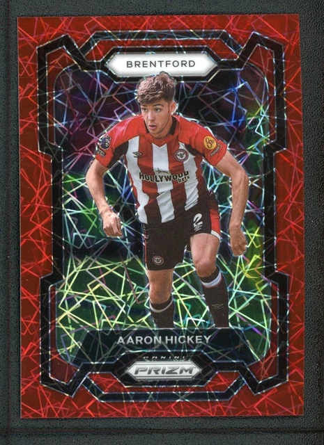 2023-24 AARON HICKEY 32/49 Panini Prizm Premier League Velocità Rosso ...