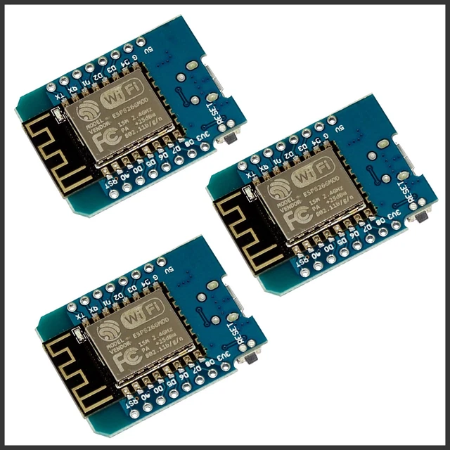 3X D1 ESP8266 Mini WLAN Board Mikrokontroller Board WLAN Wifi für ... 3X D1 ESP8266 Mini WLAN Board Mikrokontroller Board WLAN Wifi für ...