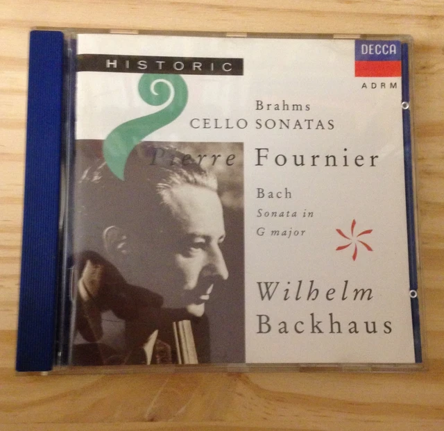 PIERRE FOURNIER BRAHMS Cello Sonates, Bach Sonate G Majeur Cd EUR 9,00 ...