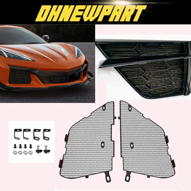 FOR CORVETTE C8 Stingray 2020-2024 Front Radiator Grill Covers Guards ... FOR CORVETTE C8 Stingray 2020-2024 Front Radiator Grill Covers Guards ...