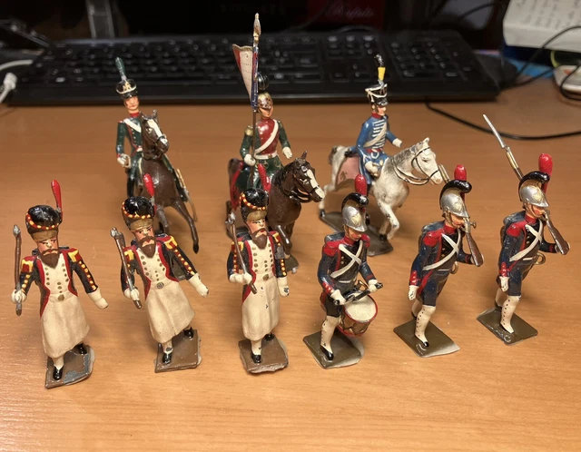 CBG MIGNOT EMPIRE - Lot de 9 Soldats de Plomb dont 3 à Cheval EUR 26,50 ...