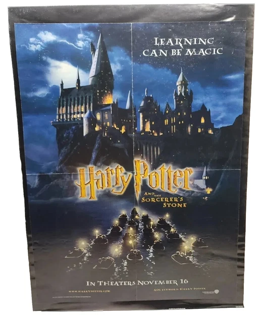 HARRY POTTER & The Sorcerers Stone 2001 Advertising Poster Learning Can ...