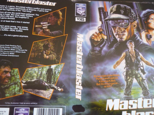 REPRODUCTION VHS SLEEVE cover video master blaster new dimension 1986 £16.32 - PicClick UK