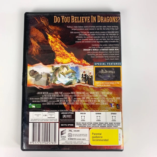 DRAGON'S WORLD - A Fantasy Made Real (DVD, 2004) Region 4 $10.95 - PicClick AU