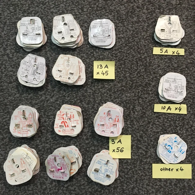 WIRING DIAGRAM INSERTS for plugs when selling appliances (113 pieces ...