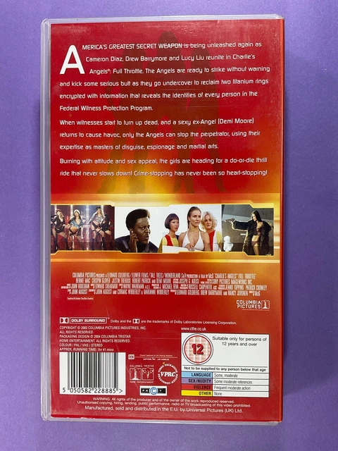 CHARLIE'S ANGELS : Full Throttle, VHS 2005, Cameron Diaz Lucy Liu Drew Barrymore EUR 3,50 ...