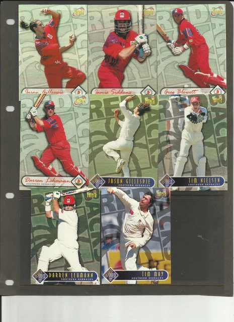 FUTERA 1996 WORLD CUP CRICKET SOUTHERN REDBACKS CRICKETERS Set of 8 ...