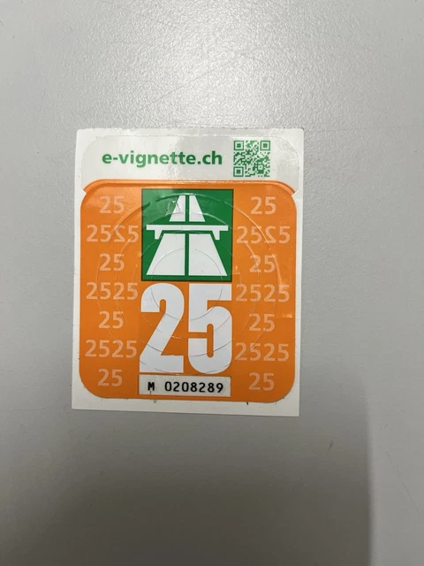 SWISS VIGNETTE 2025 Motorway Road Tax Toll Permit Sticker £16.13 ...